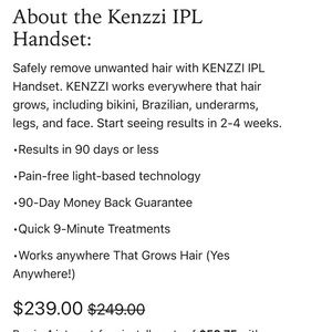 kenzie | Bath & Body | Kenzie Ipl Laser | Poshmark